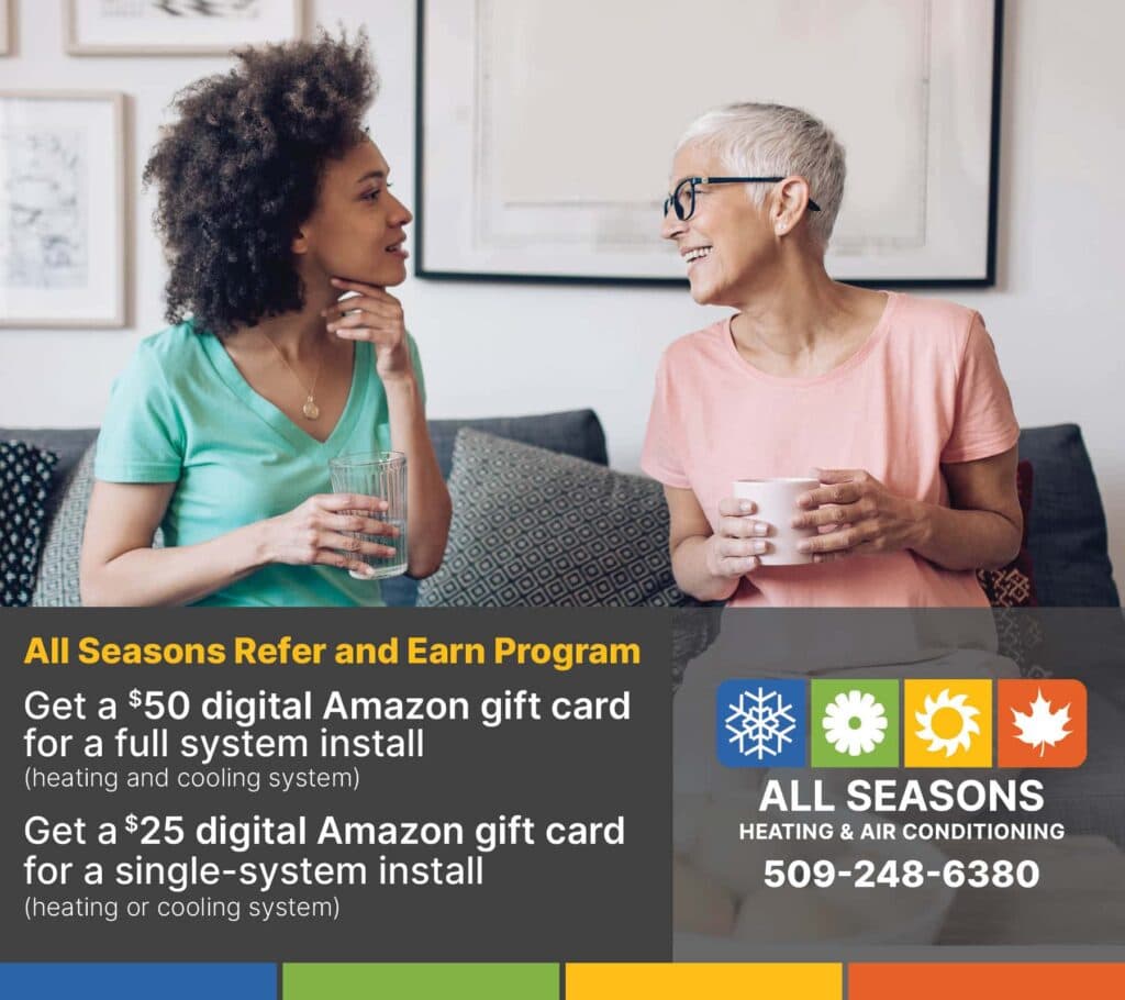 All Seasons Refer And Earn Program | HVAC Referrals | Yakima, WA